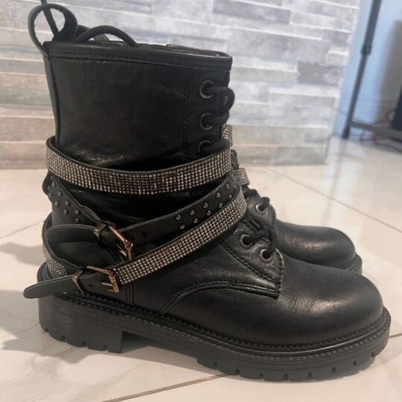 Steve Madden | Shoes | Steve Madden Captain Biker Combat Boots With ...